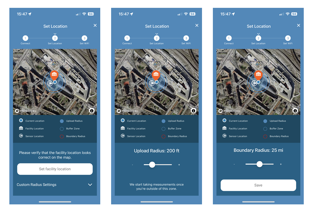 - Setting a Custom Facility Radius